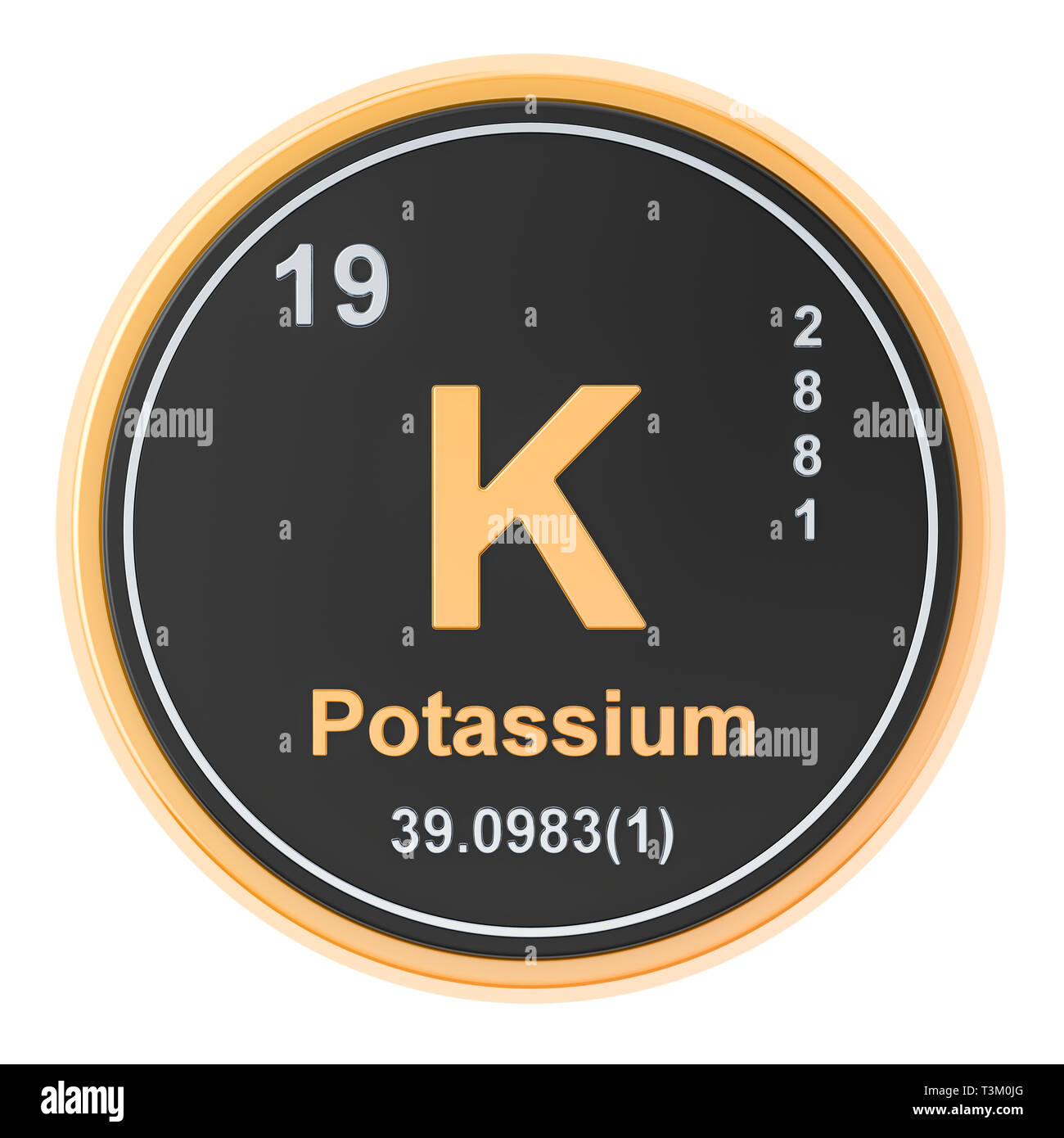 Potassium chemical element periodic table hi-res stock photography and ...