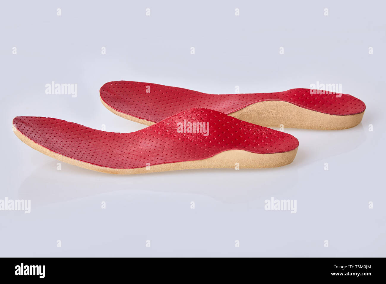 Orthotics on a white background. Insert in shoes to support the foot ...