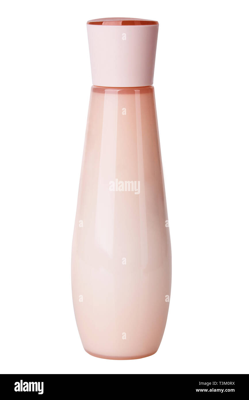 Glass bottle with skincare cosmetic - facial emulsion or lotion. Blank ...