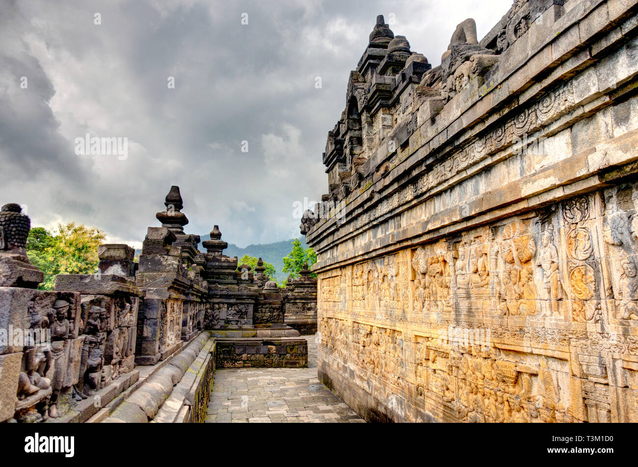 Borobudur temple, Java, Indonesia Stock Photo - Alamy
