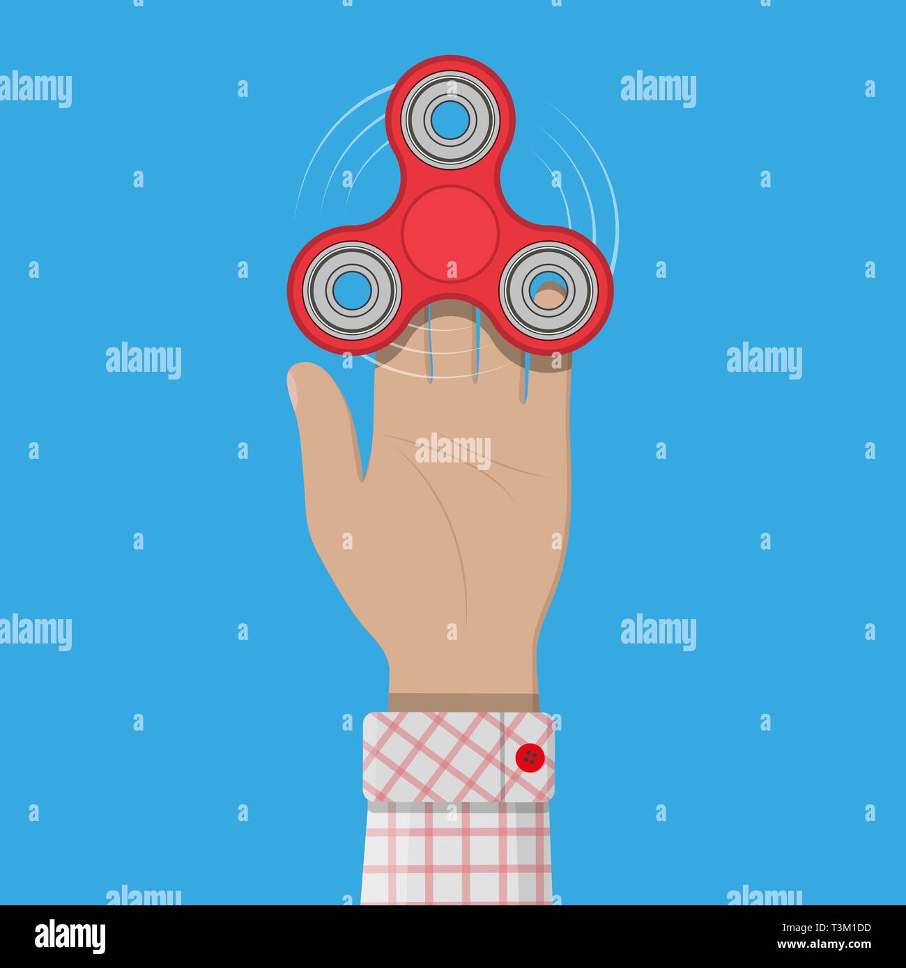 Finger spinner vector vectors hi-res stock photography and images - Alamy