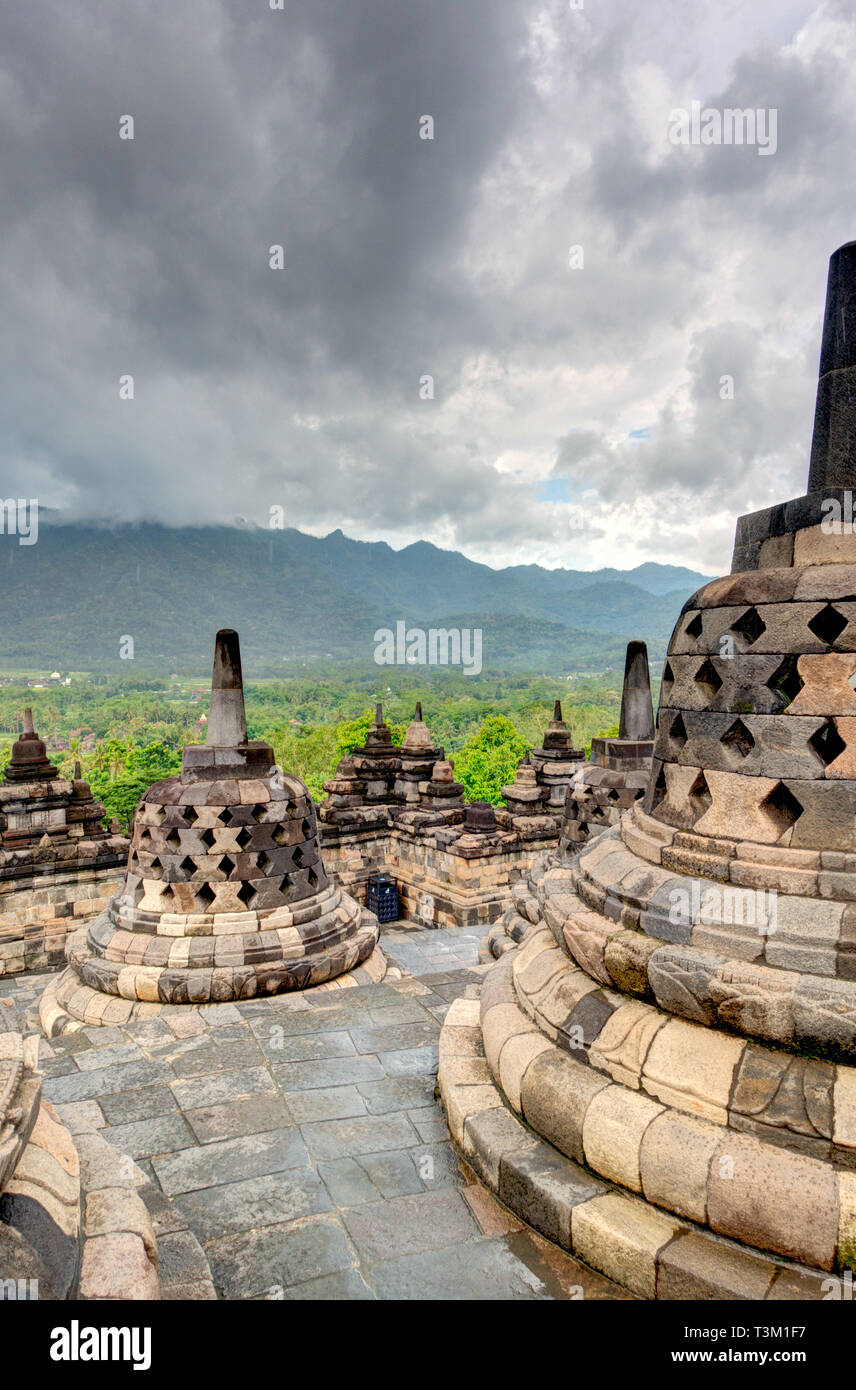 Borobudur temple, Java, Indonesia Stock Photo - Alamy