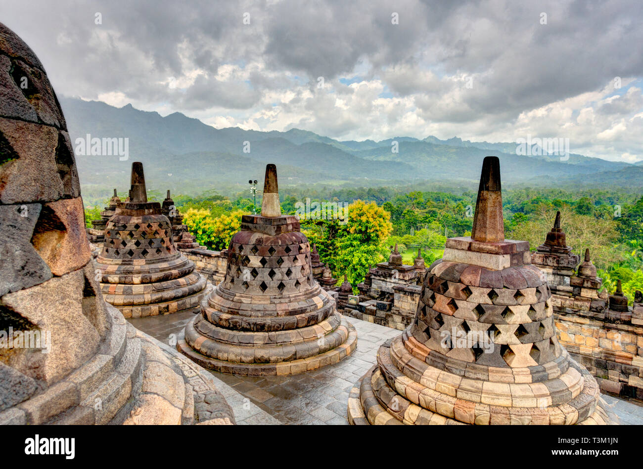 Borobudur temple, Java, Indonesia Stock Photo - Alamy