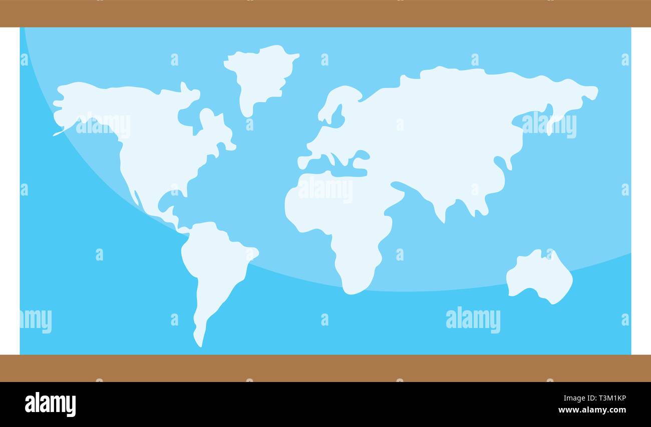 world map cartoon vector illustration graphic design Stock Vector Image ...