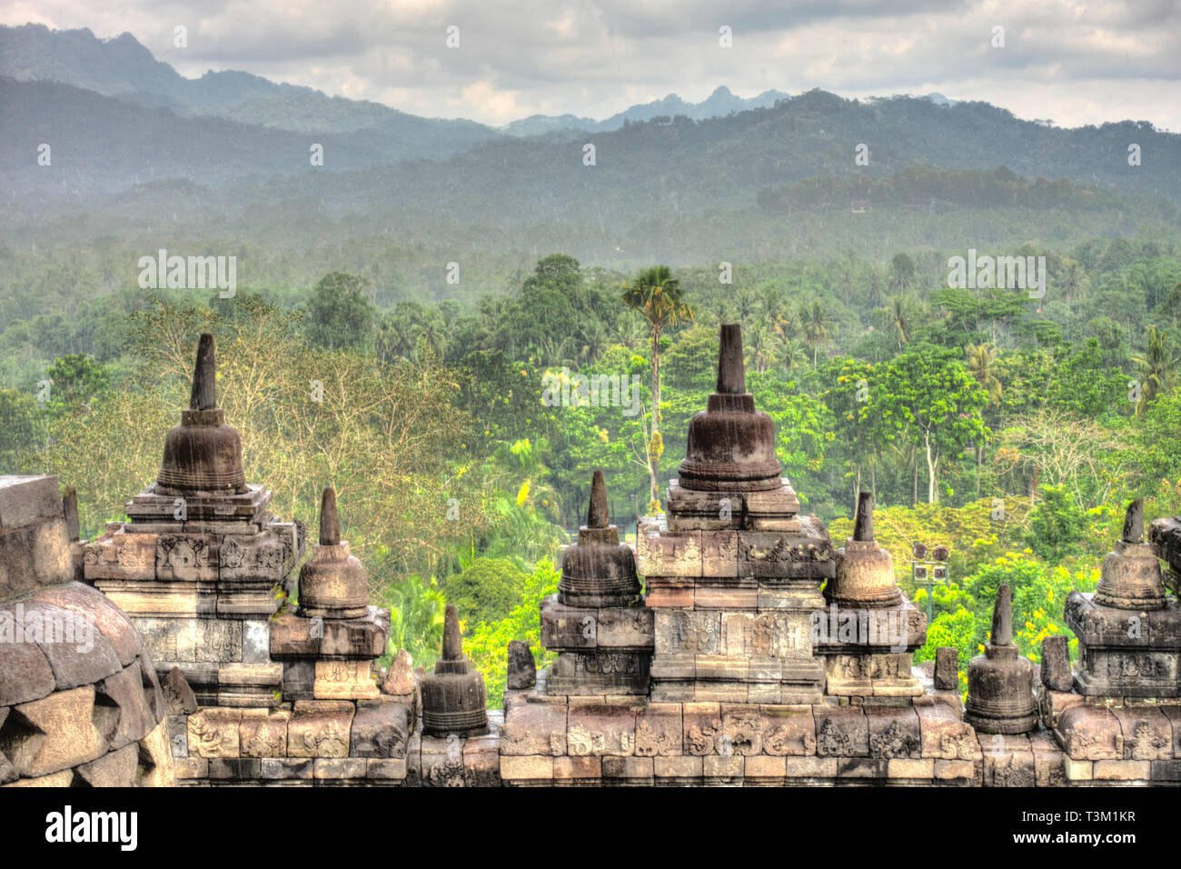 Borobudur temple, Java, Indonesia Stock Photo - Alamy