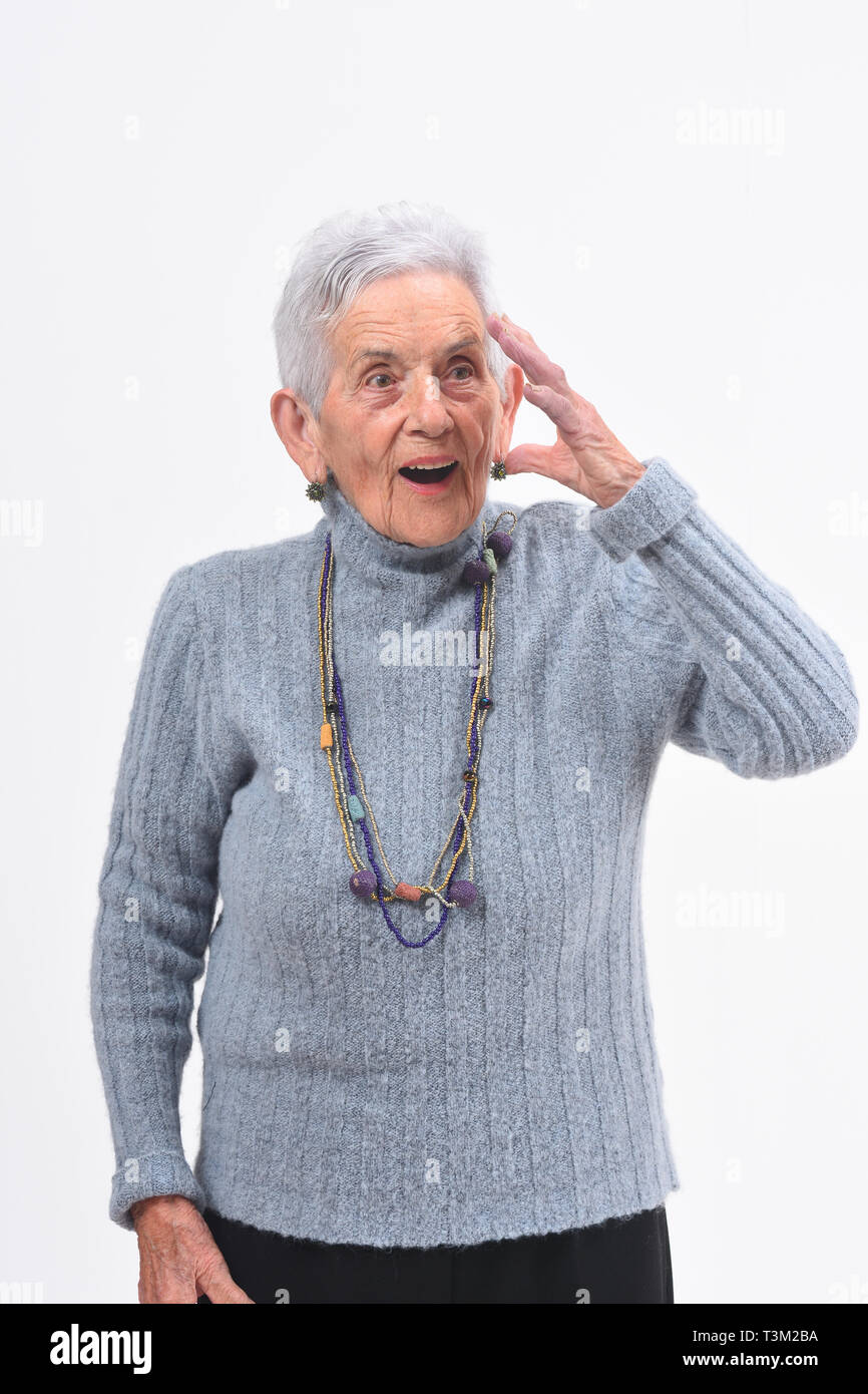 Old woman hand forget portrait hi-res stock photography and images - Alamy