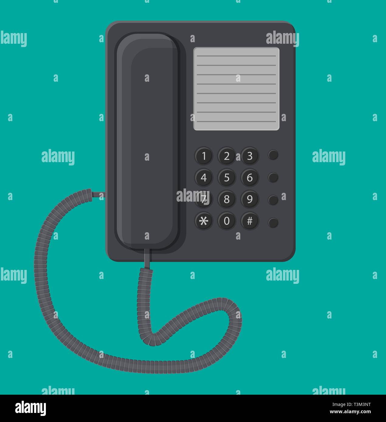 Wired keypad Stock Vector Images - Alamy