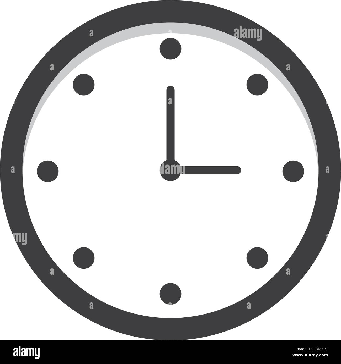 time clock cartoon vector illustration graphic design Stock Vector ...