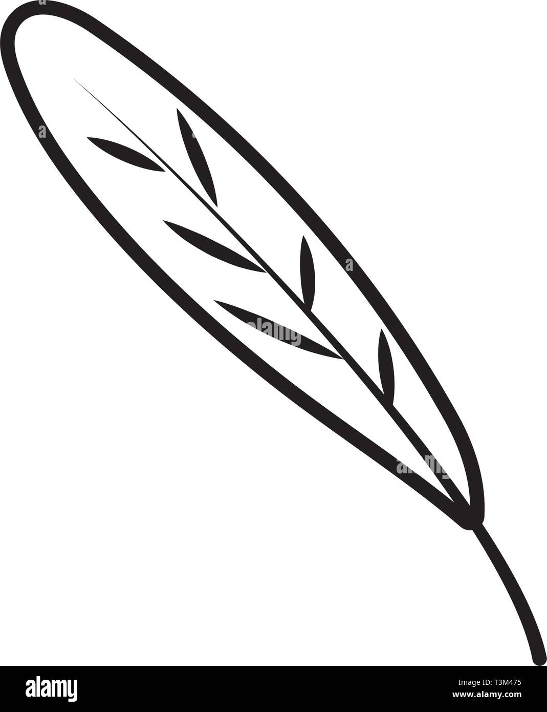 leaf icon cartoon isolated black and white vector illustration graphic ...