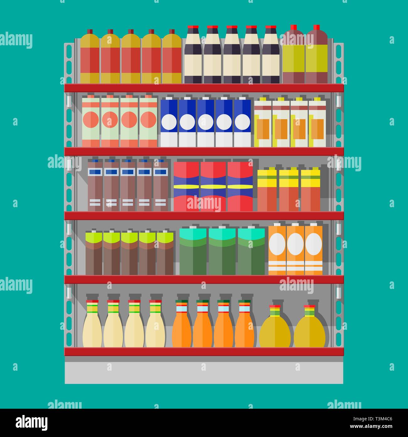 Grocery Store Shelf Clipart