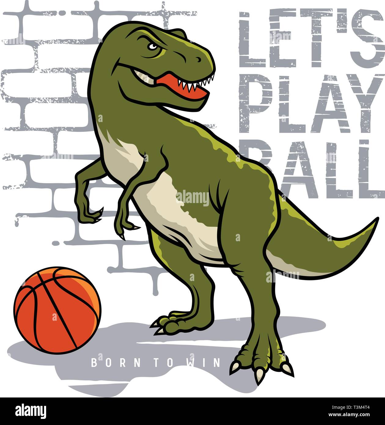 Dinosaur vector illustration and cool slogan for t shirt design ...