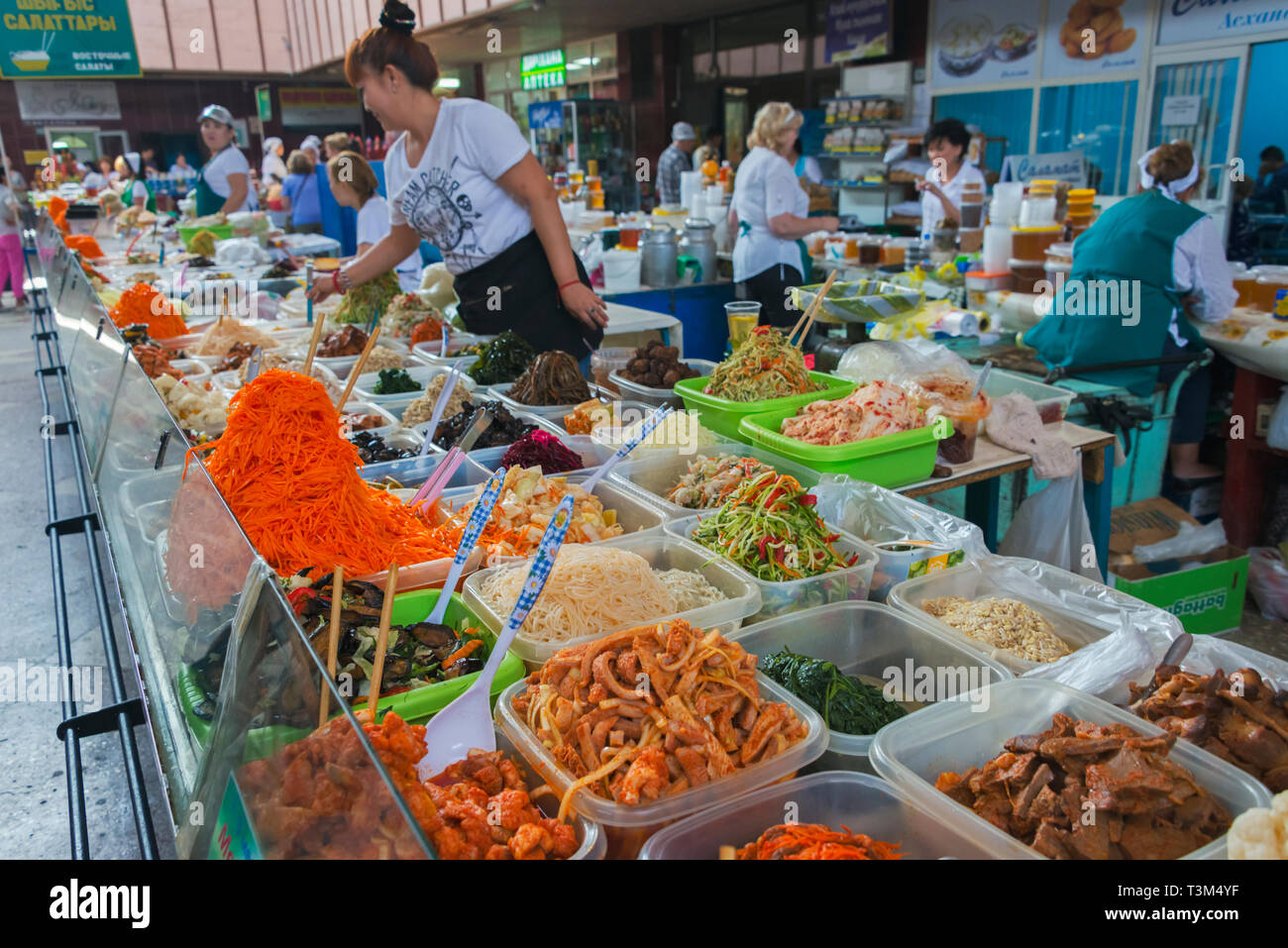 Kazakhstan almaty bazaar hi-res stock photography and images - Alamy
