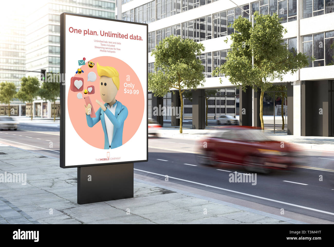 Mobile plan advertisement poster hi-res stock photography and images ...