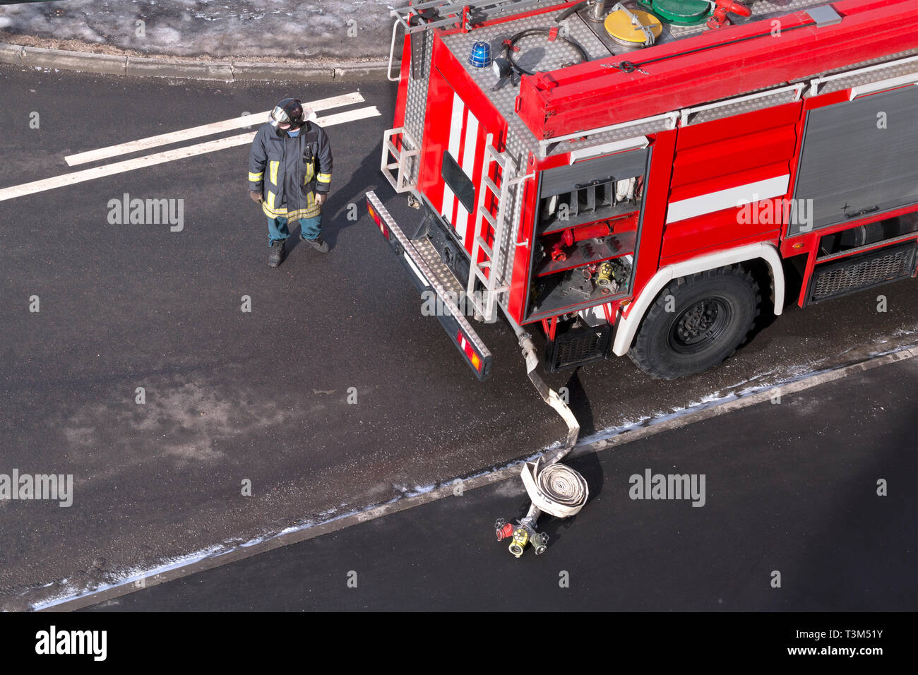 Fire truck emergency call hi-res stock photography and images - Alamy