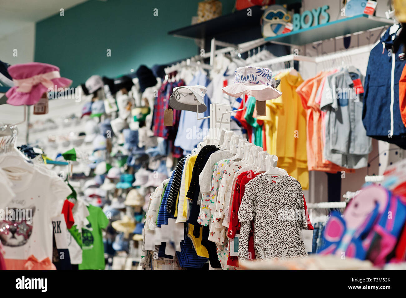 Baby clothes shop interior hi-res stock photography and images - Alamy