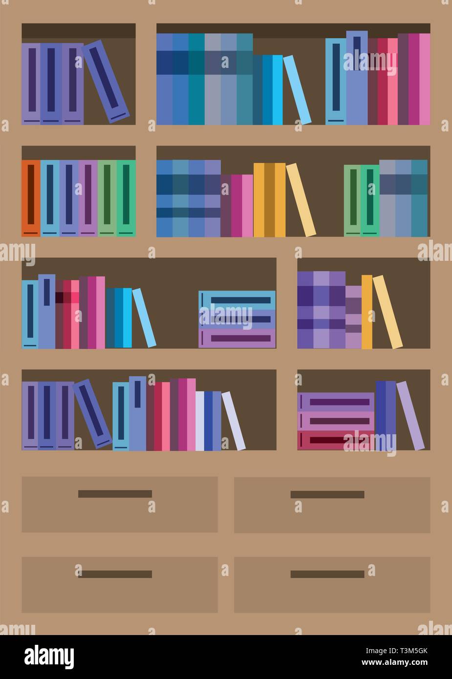 furniture concept element library cartoon vector illustration graphic ...