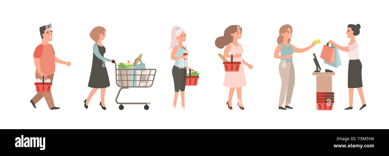 Long queue shop Stock Vector Images - Alamy