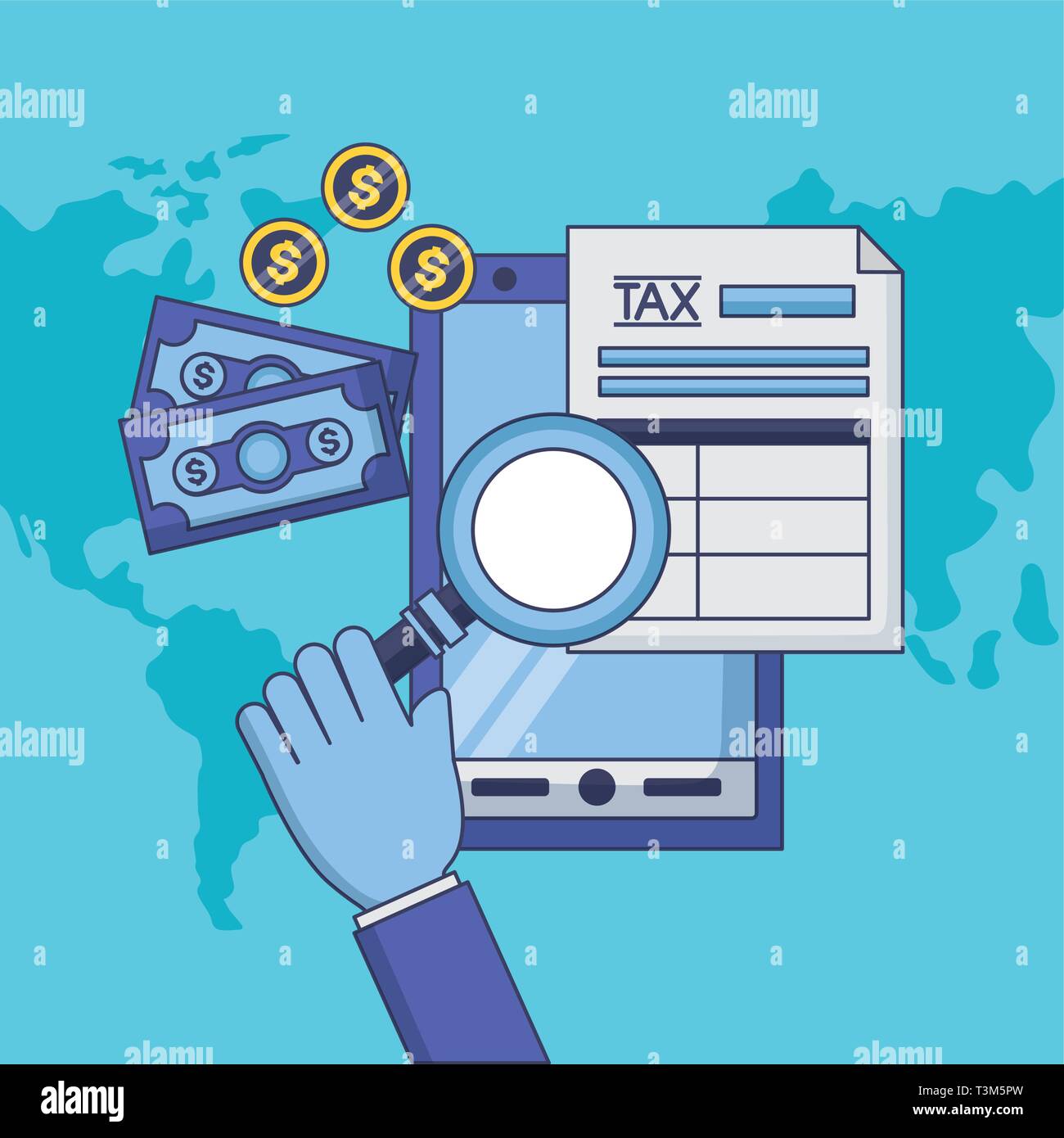 tax payment concept Stock Vector Image & Art - Alamy