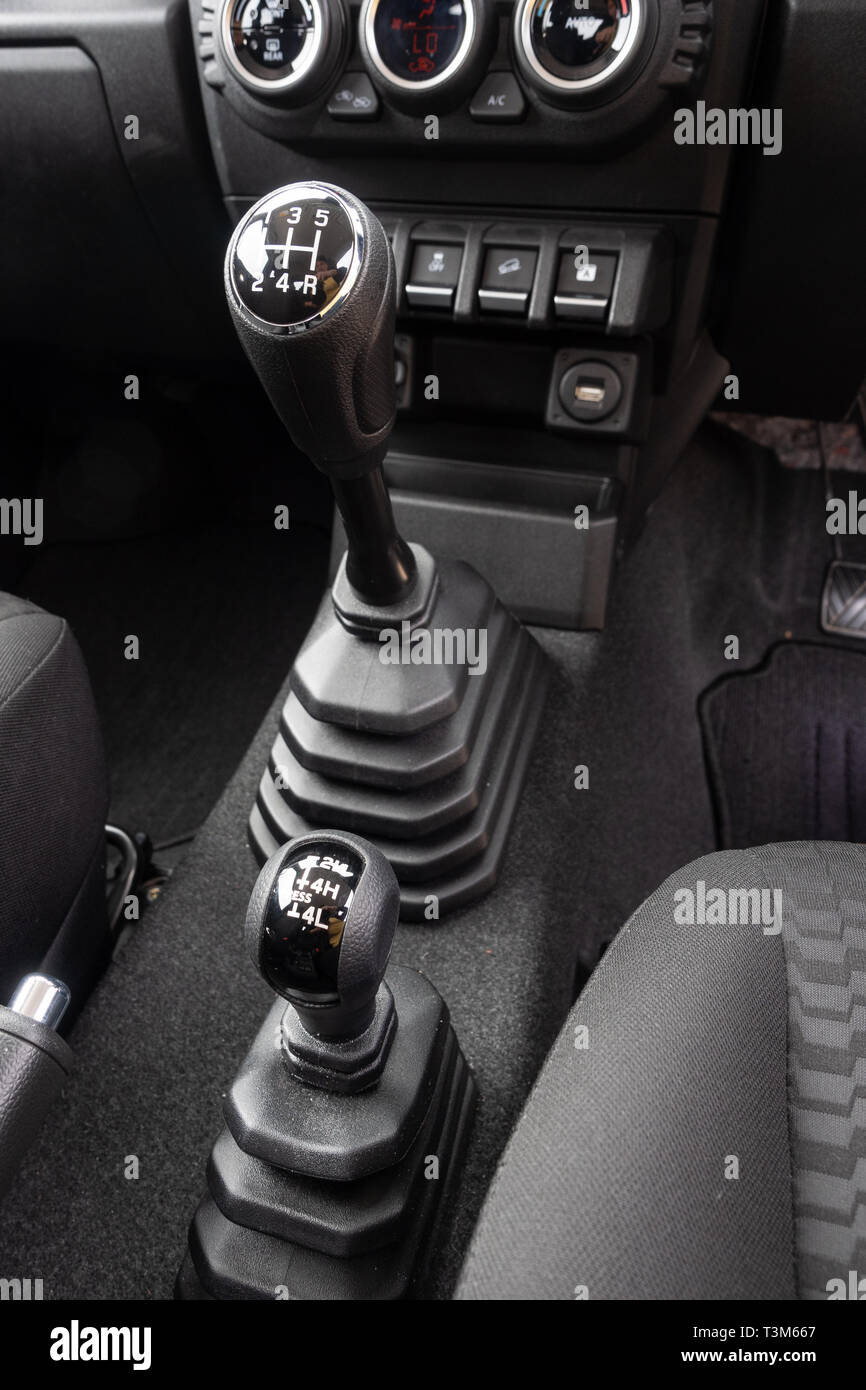 Hong Kong, China March 26, 2019 : Suzuki Jimny Gear Box Stick March 26 ...