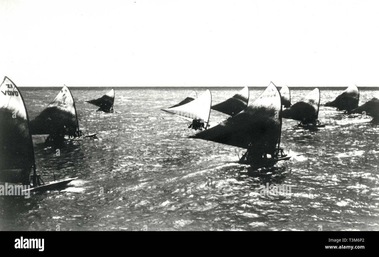 Scene from the movie Four Men on a Raft, 1986 Stock Photo - Alamy