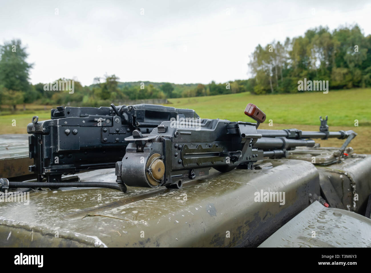 Machine gun Rocket on infantry fighting vehicle BMP-1. Kalinov ...