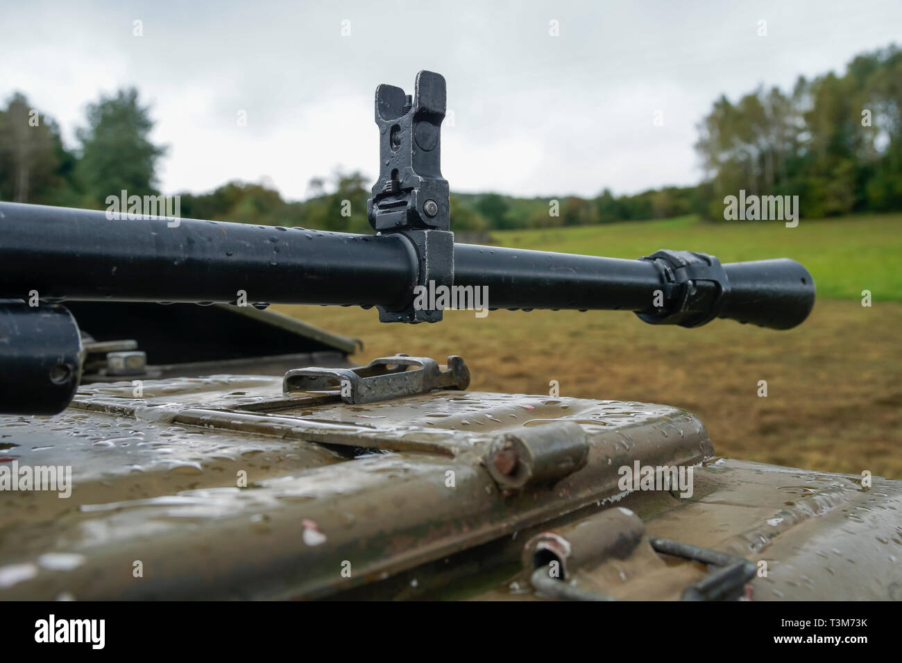 Machine gun Rocket on infantry fighting vehicle BMP-1. Kalinov ...