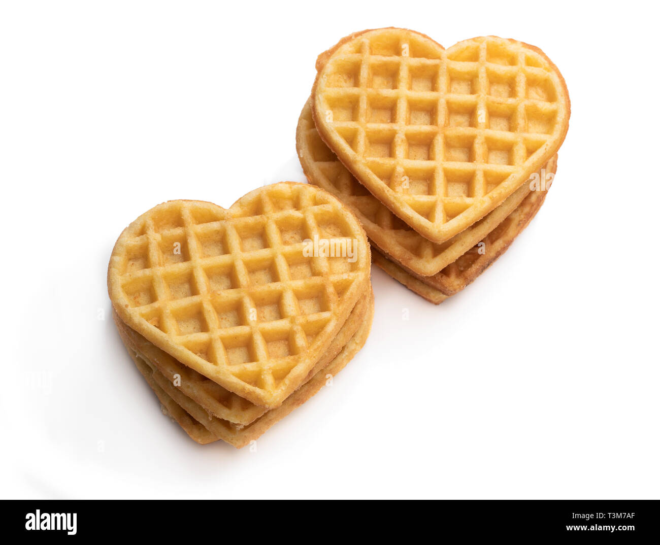 Heart shaped waffles hi-res stock photography and images - Alamy