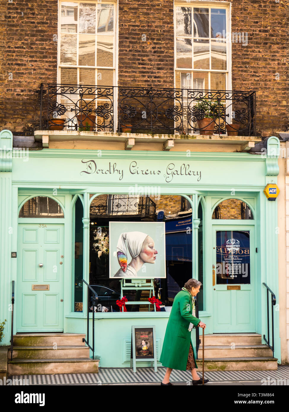 Old English Lady Walking outside, Dorothy Circus Gallery London ...