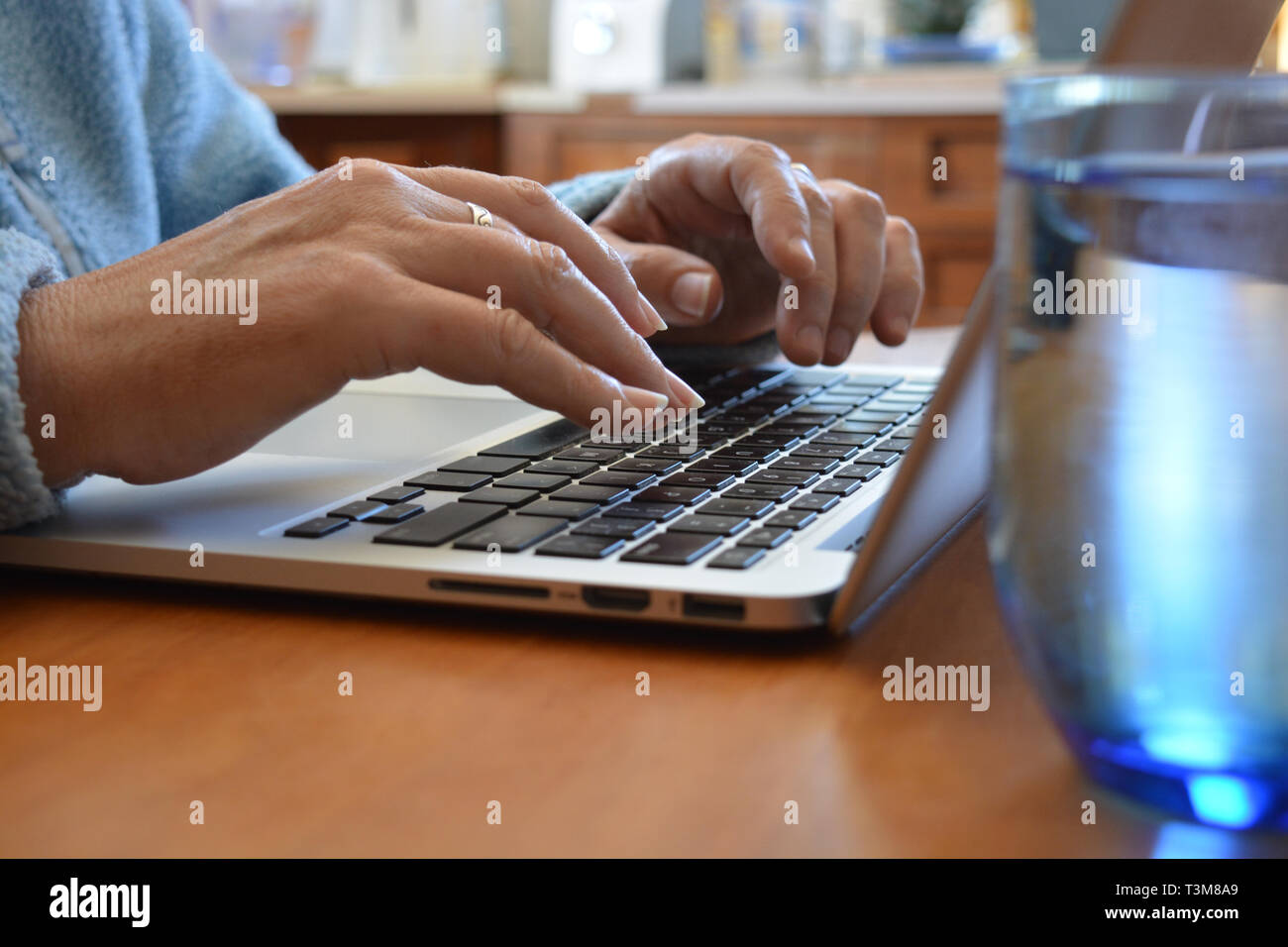 Laptop keyboard typing hi-res stock photography and images - Alamy