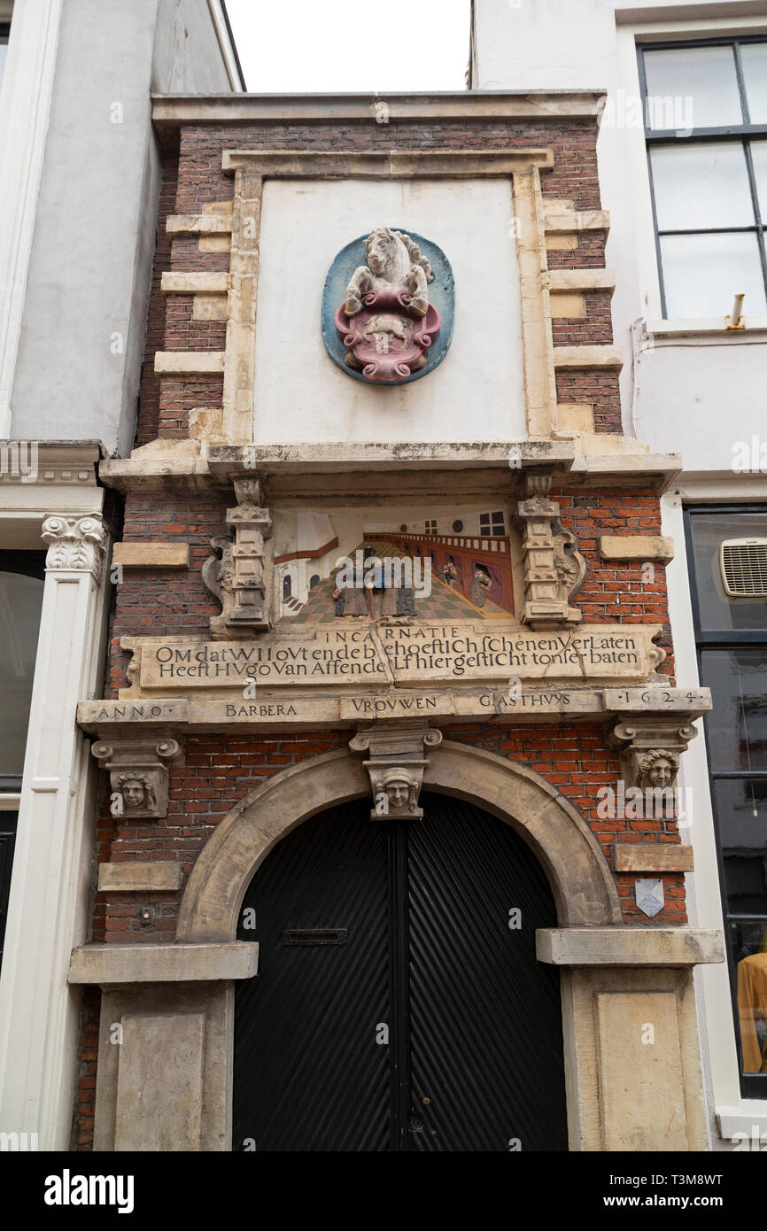 Historic building in Haarlem, the Netherlands. The building dates from ...
