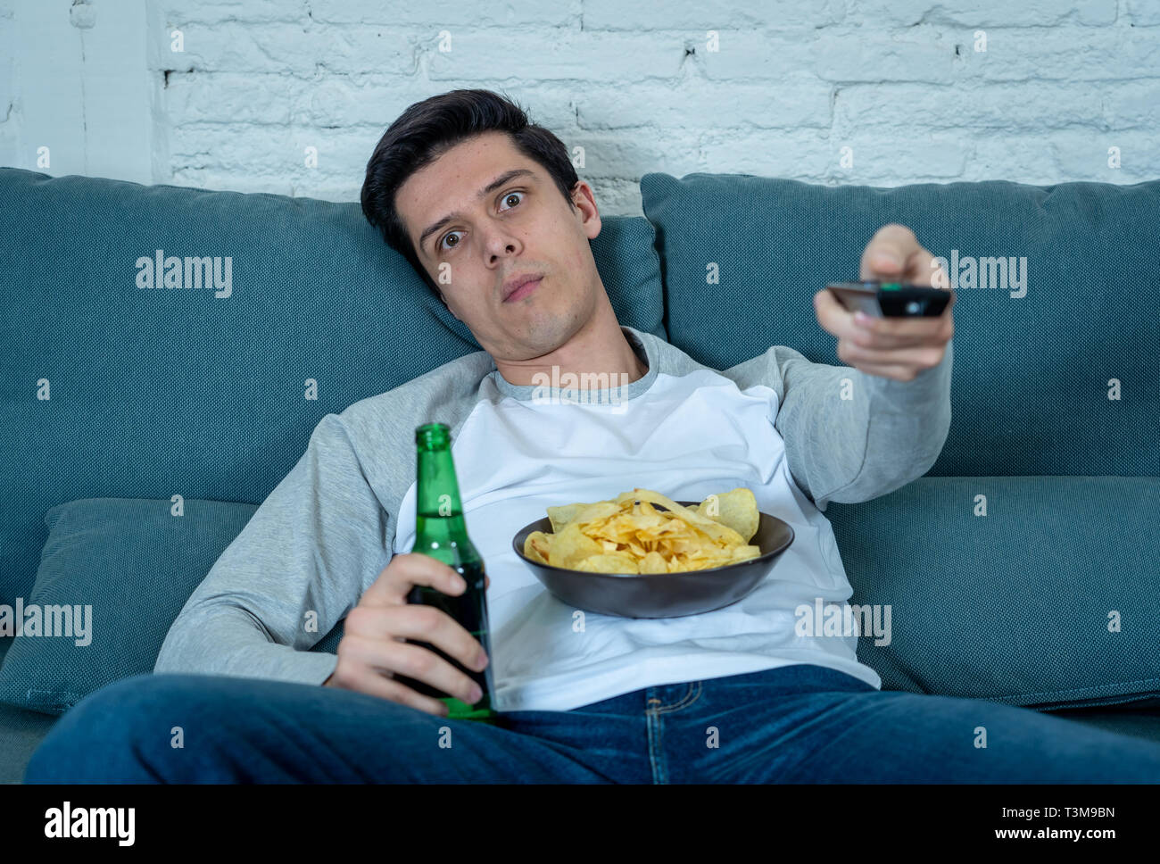 Sedentary man hi-res stock photography and images - Alamy