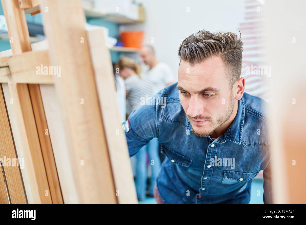 Studio art class creativity concentration hi-res stock photography and ...