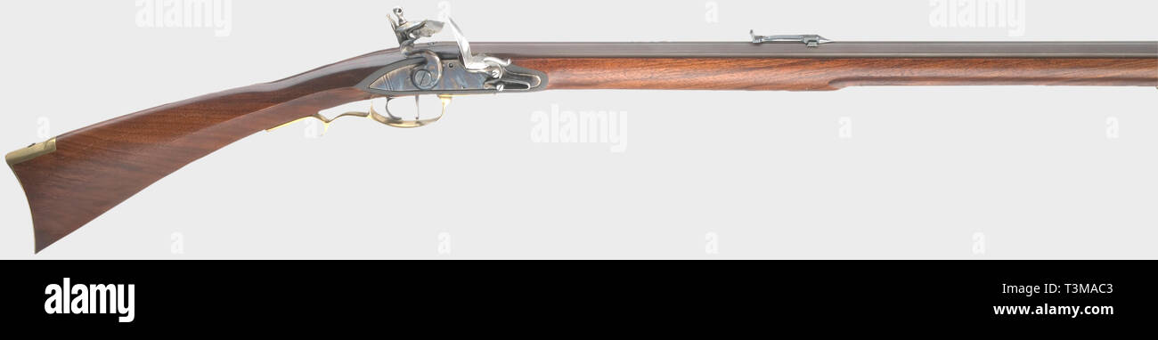 Civil long arms, flintlock and caplock, Hatfield Rifle, Italian replica ...