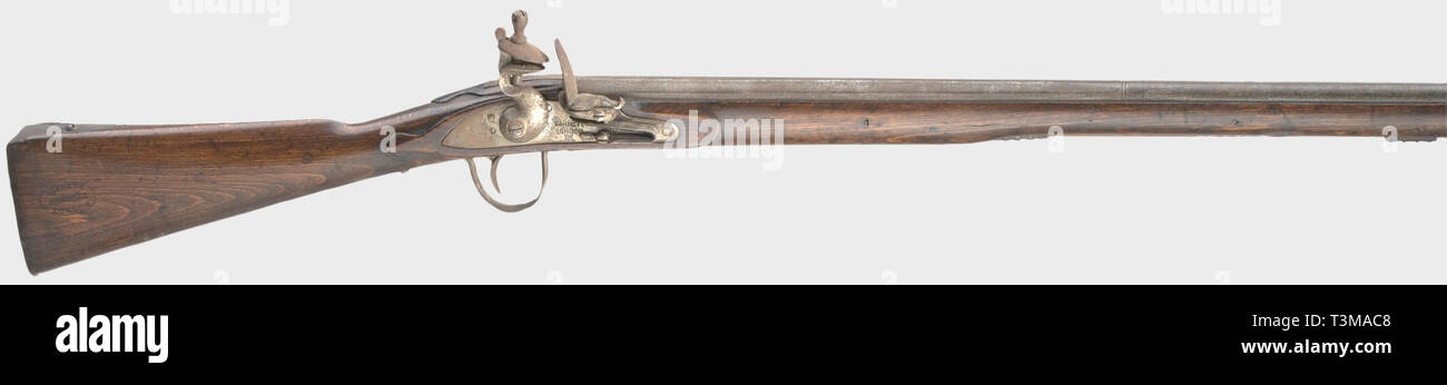 Civil long arms, flintlock and caplock, flintlock and two caplock ...