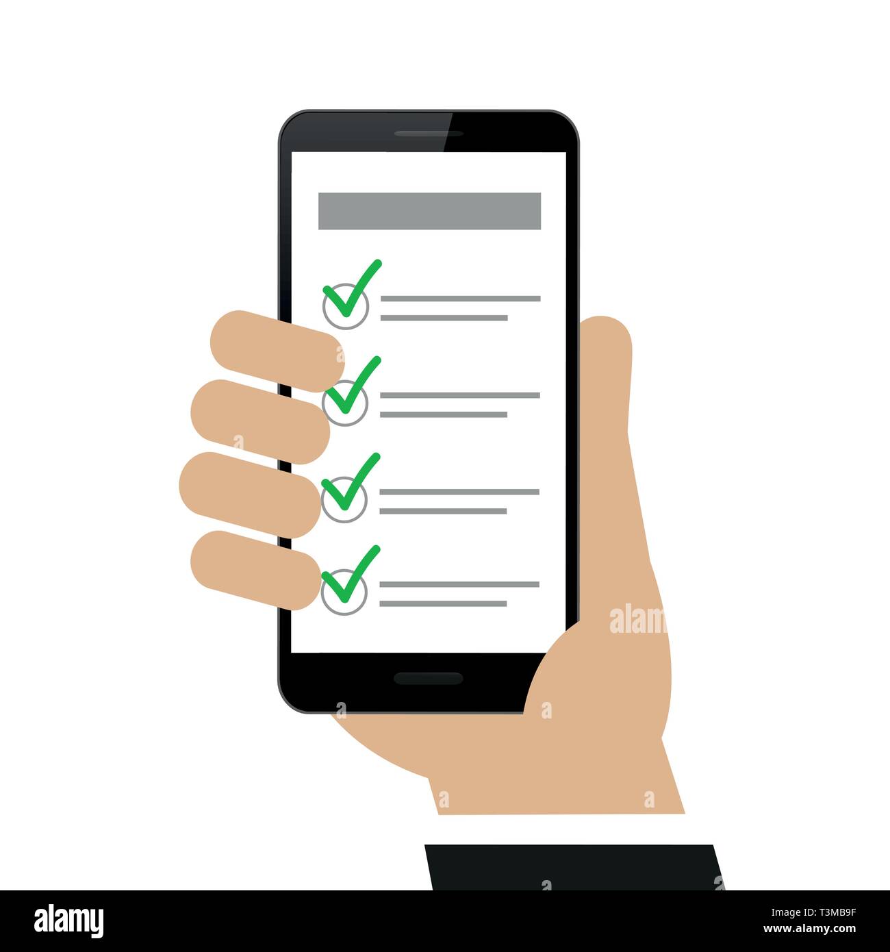 Check list note vector hi-res stock photography and images - Alamy