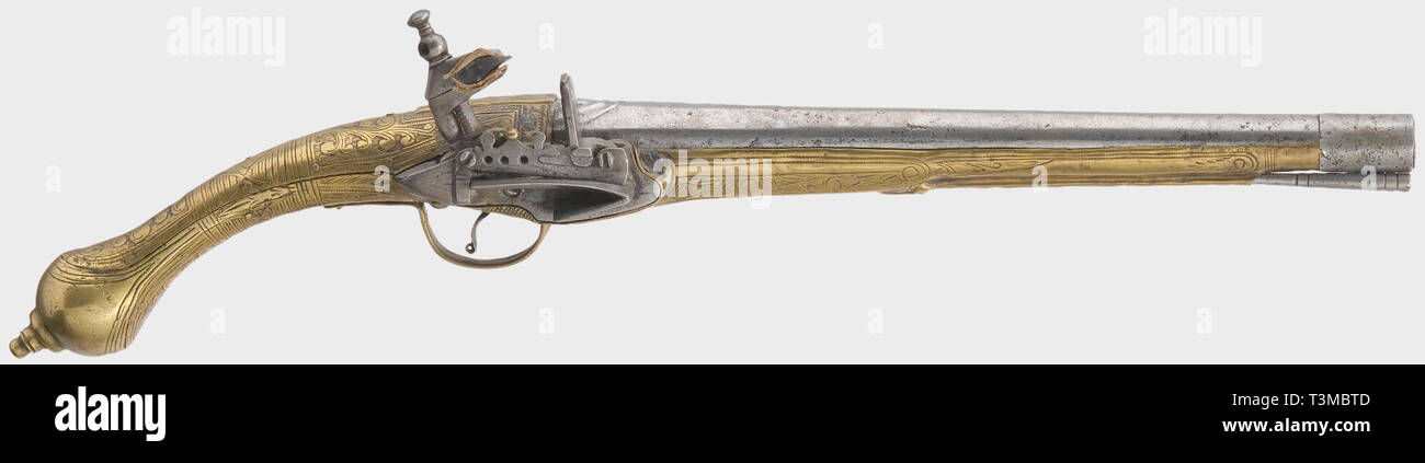 Small arms, pistols, flintlock pistol, Ottoman Empire, Balkan Turkish ...