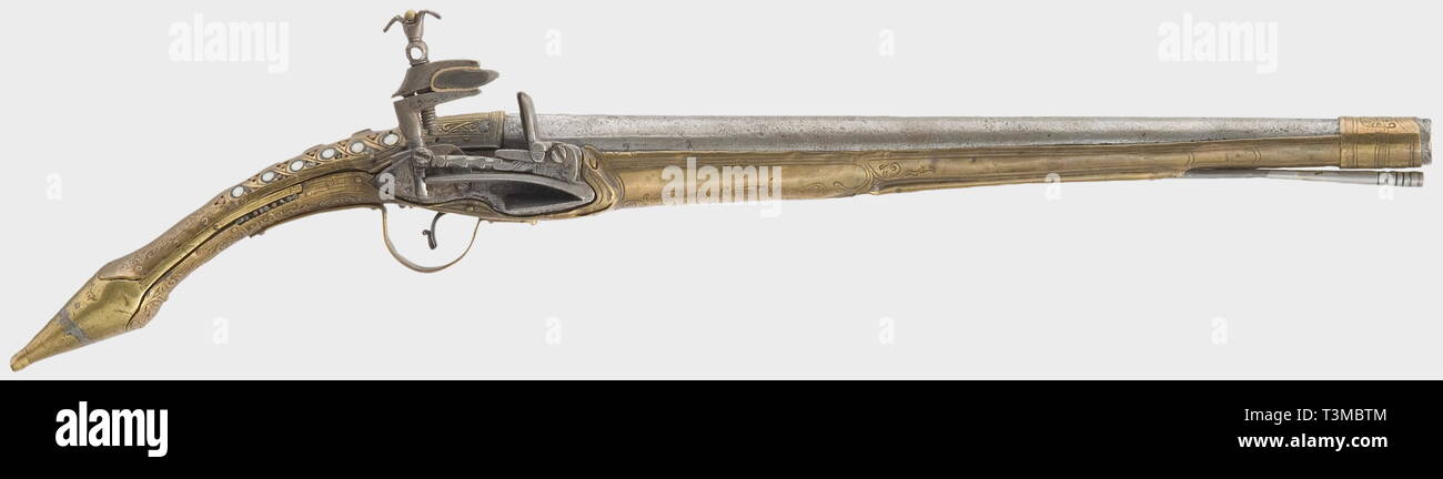 Small arms, pistols, Miquelet flintlock pistol, Ottoman Empire, rat ...