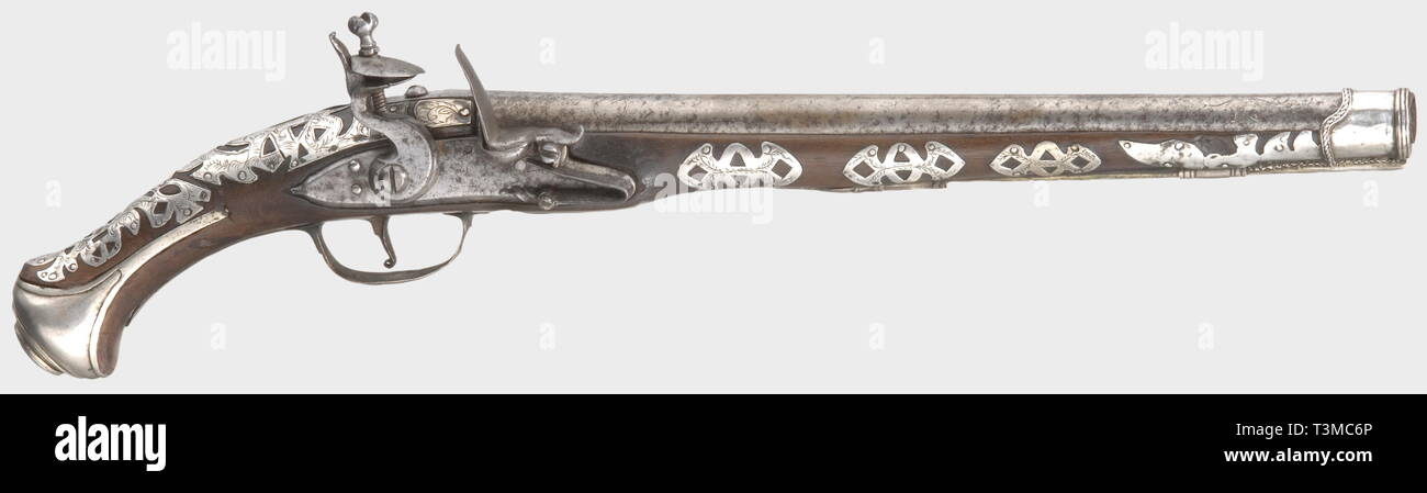 Small arms, pistols, flintlock pistol, Ottoman Empire, Balkan Turkish ...