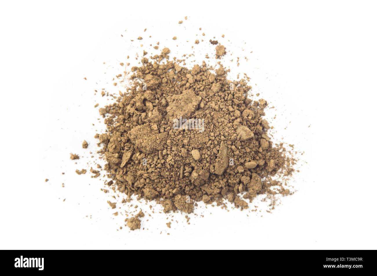 soil or dirt isolated on white Stock Photo - Alamy