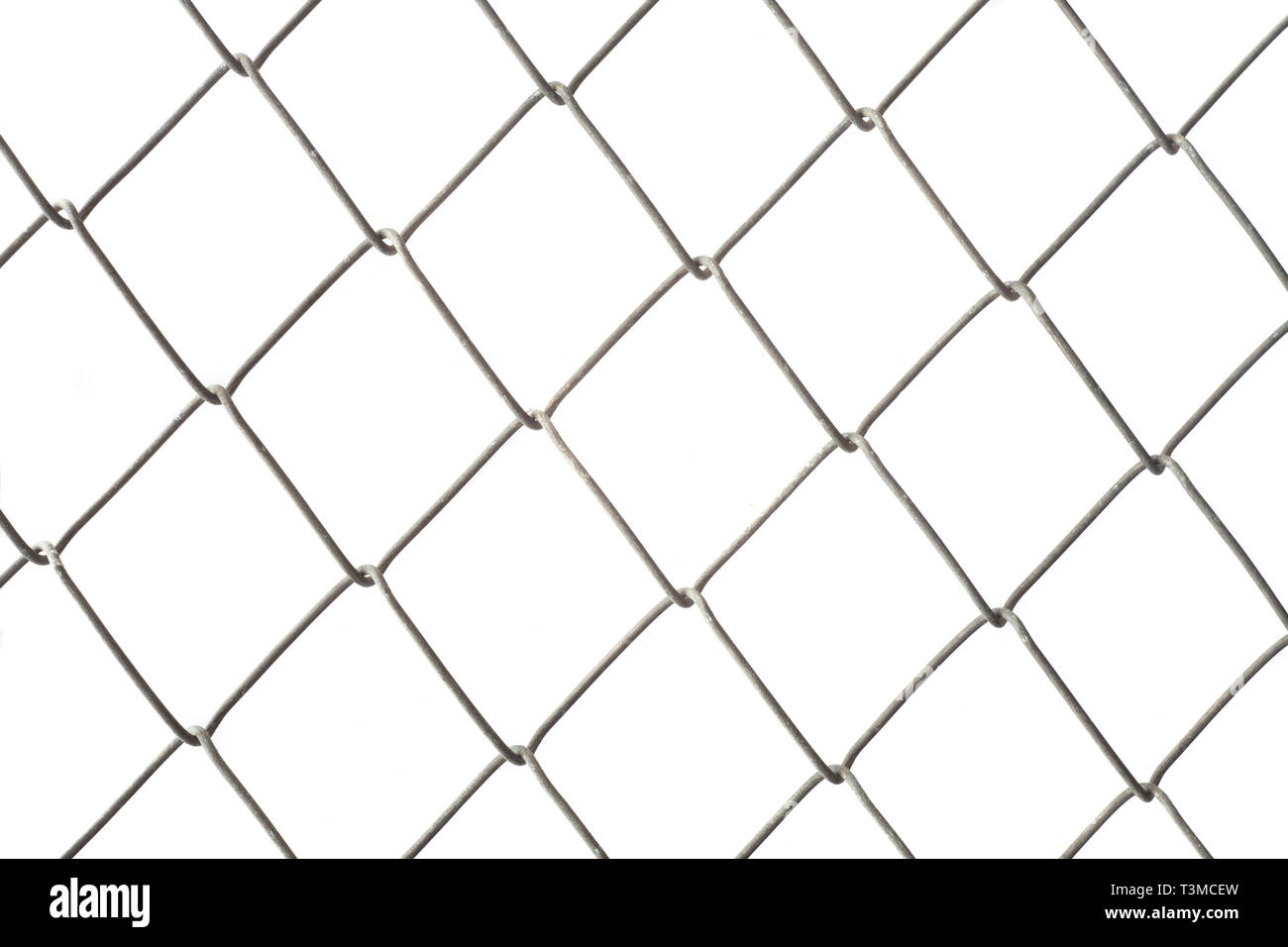 metal wire fence isolated on white background Stock Photo - Alamy