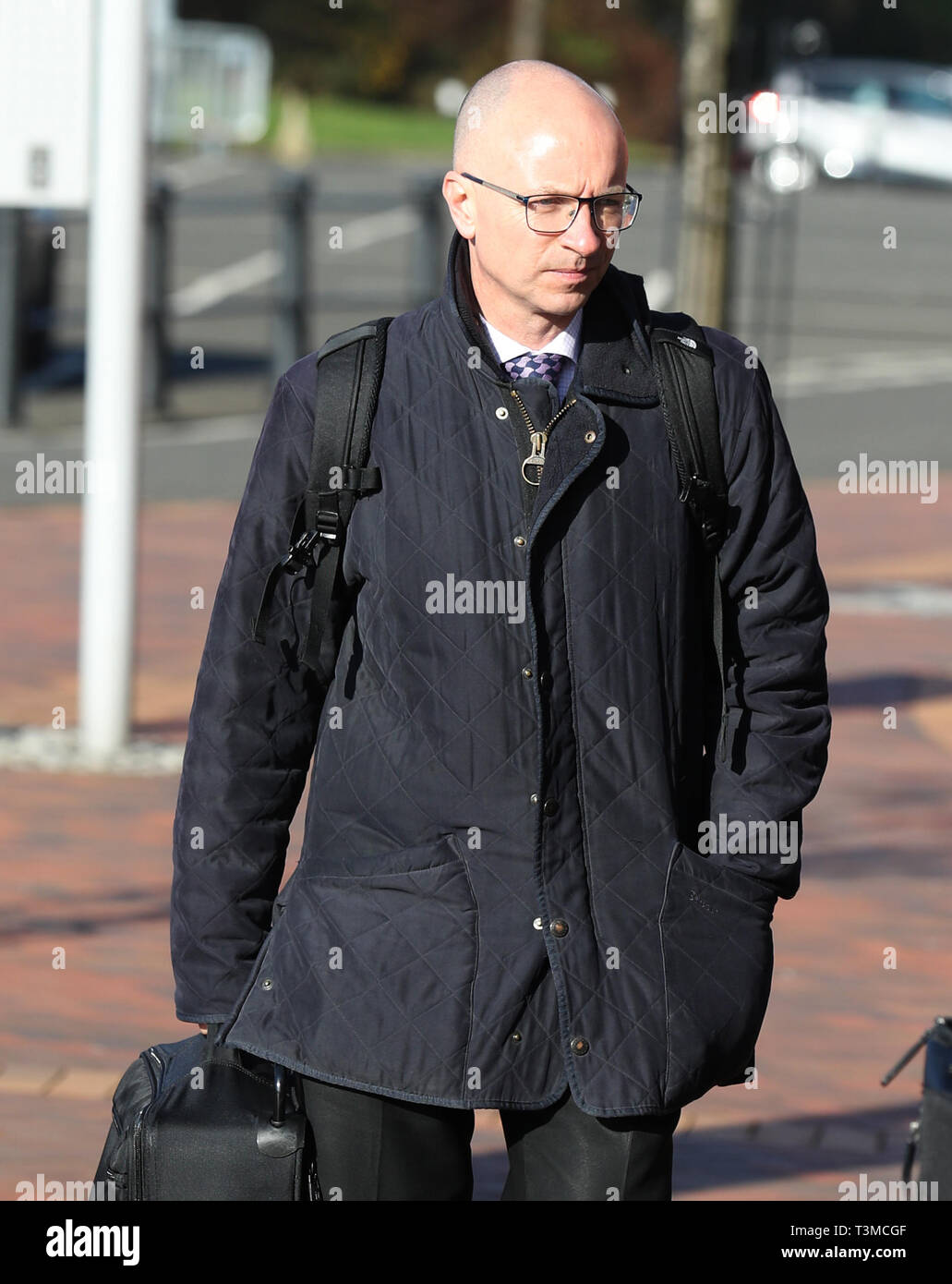 Marcus Cook from the Air Accident Investigation Branch arrives at the Fatal Accident Inquiry ...