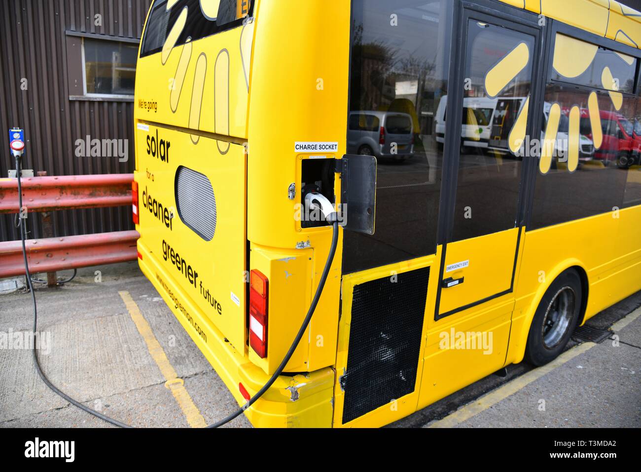 Electric powered bus Stock Photo - Alamy