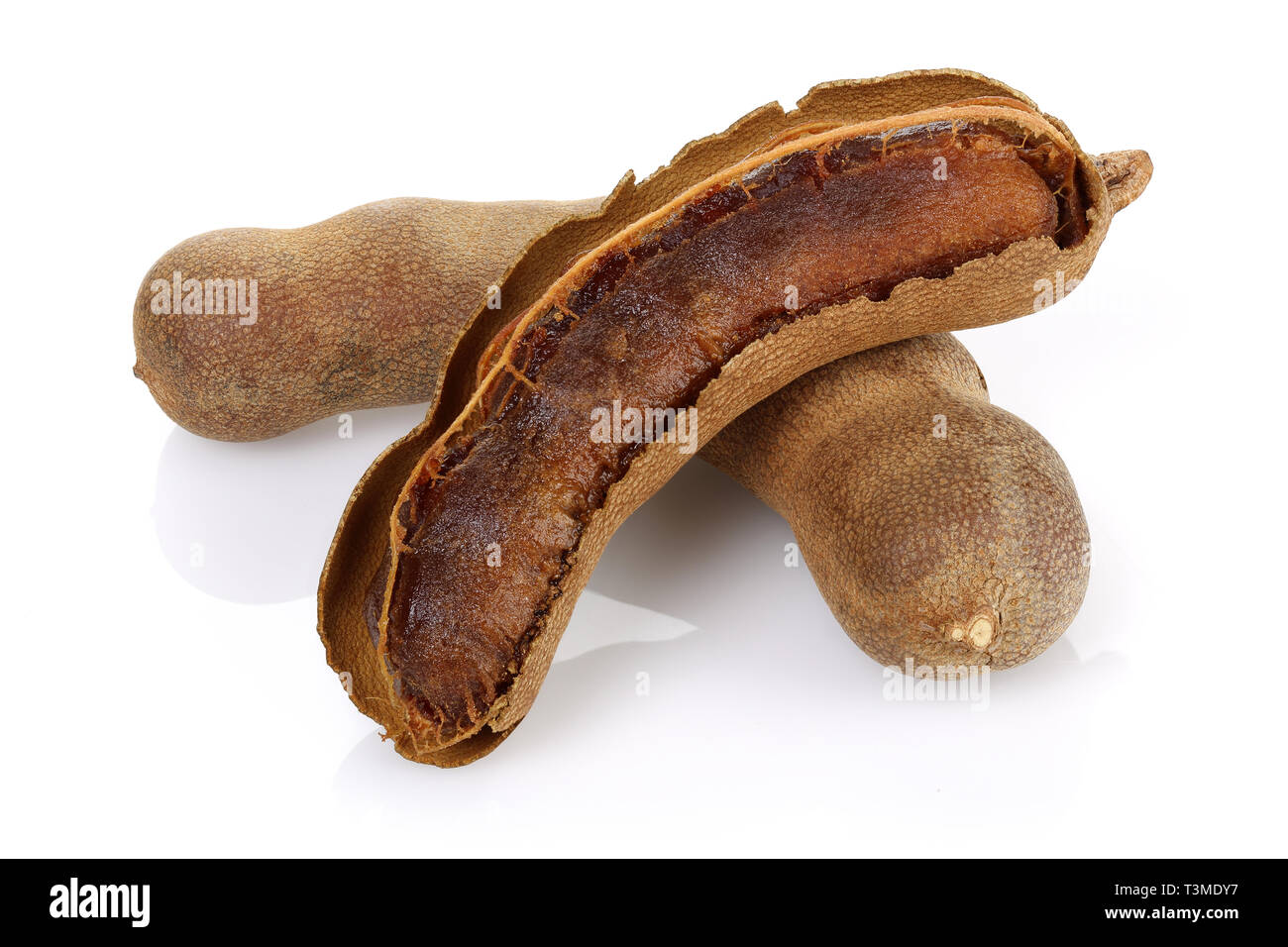 Fresh tamarind fruit isolated on white background Stock Photo - Alamy