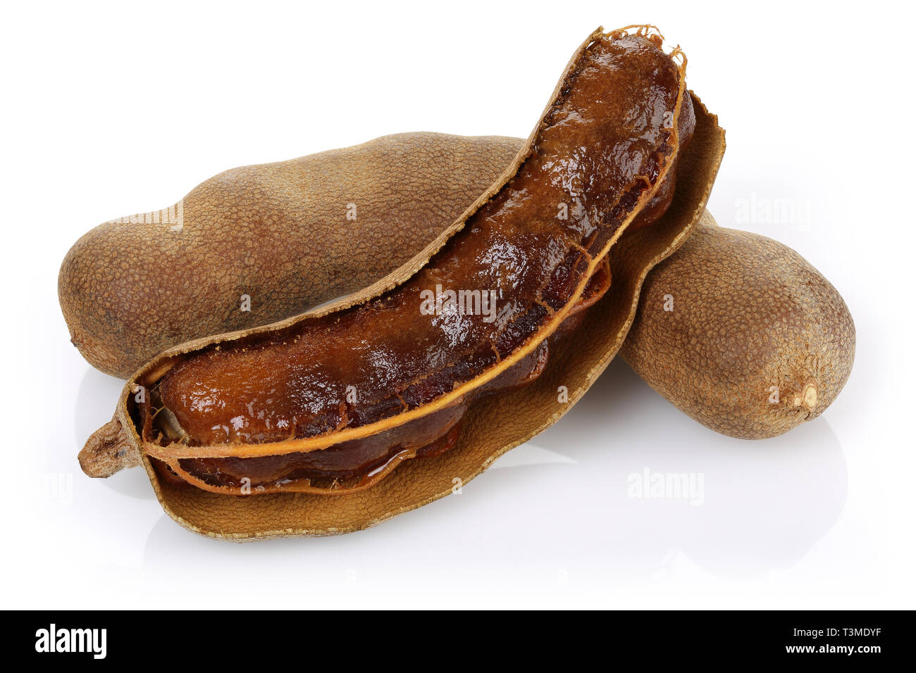 Fresh tamarind fruit isolated on white background Stock Photo - Alamy