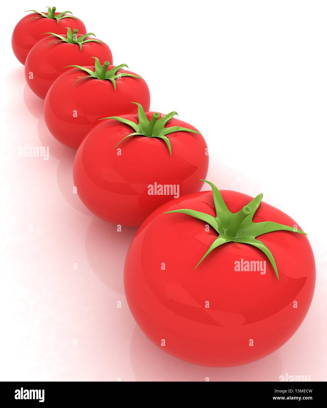 tomato. 3d illustration Stock Photo - Alamy