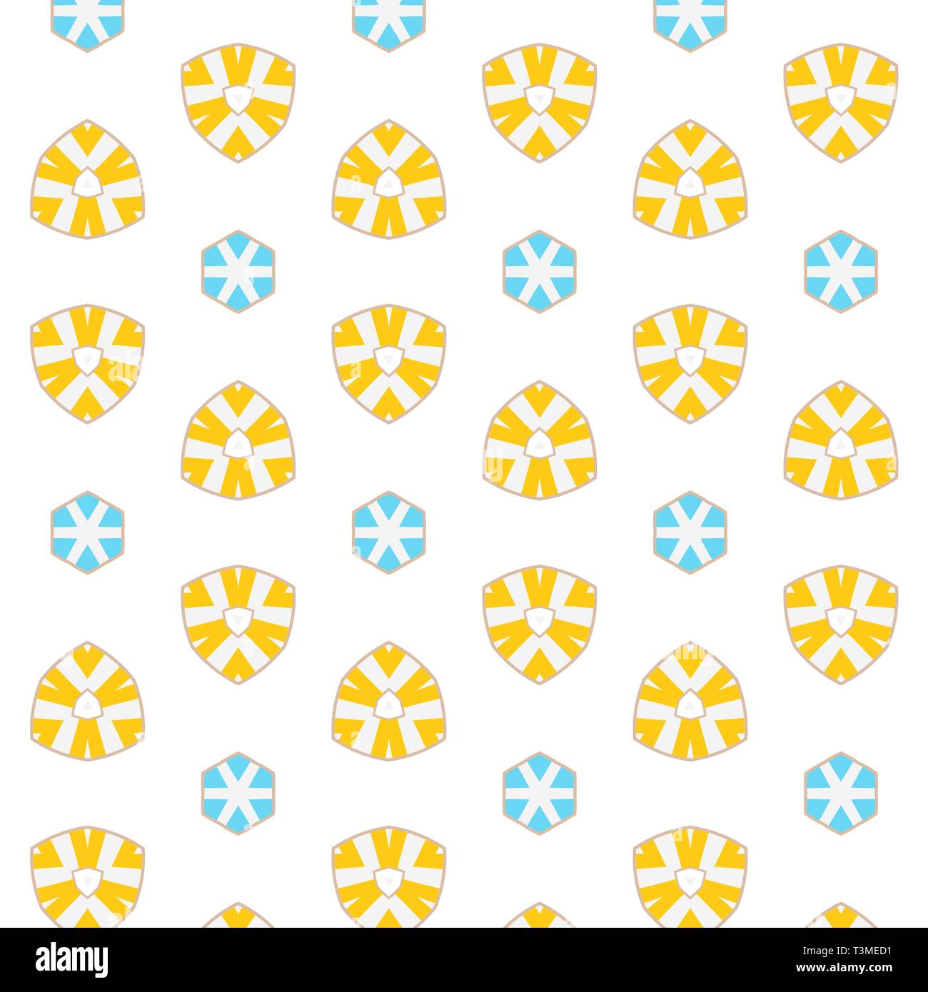 Abstract background pattern with pink and blue plates. Baby motifs ...