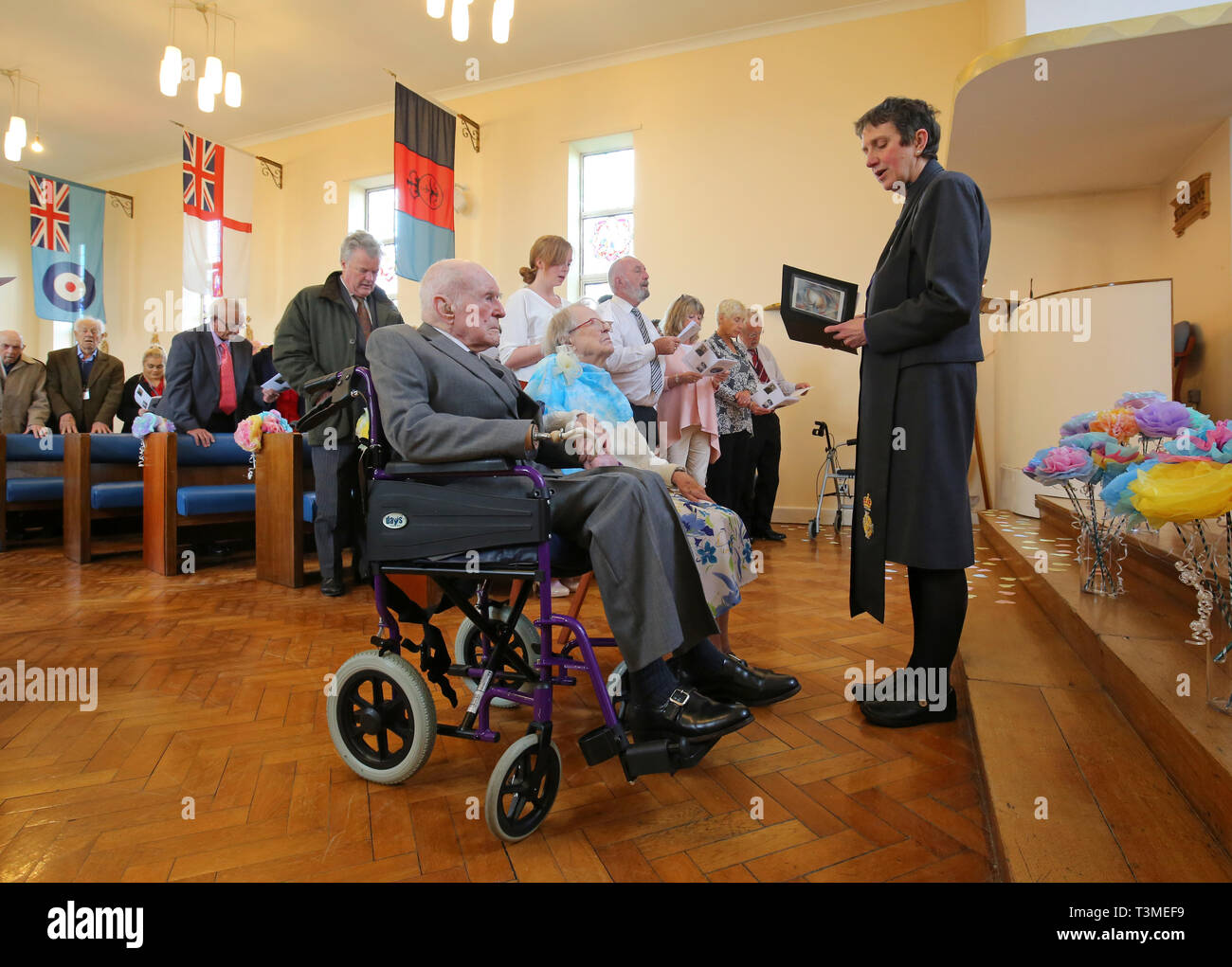 Second World War veterans Peter Van Zeller and Nancy Bowstead, both ...