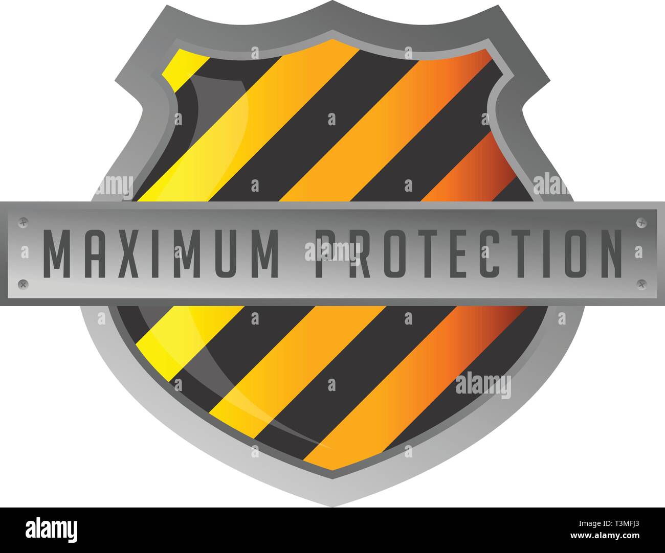 protection shield antivirus sign vector art illustration Stock Vector ...