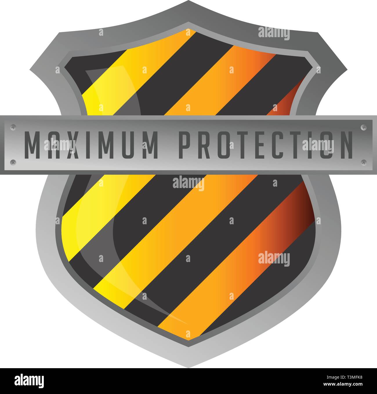 protection shield antivirus sign vector art illustration Stock Vector ...