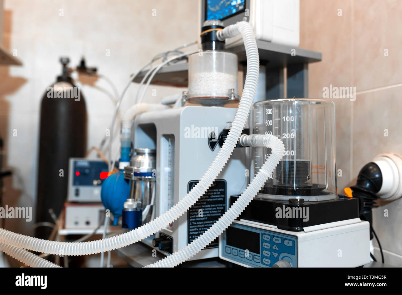 device for artificial ventilation of the patient's lungs. Surgical ...
